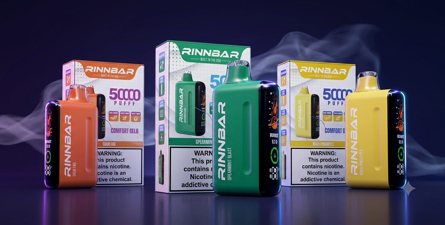 Rinn Bar 50K Review | 50,000 Puff Disposable Vape with LED Display ...